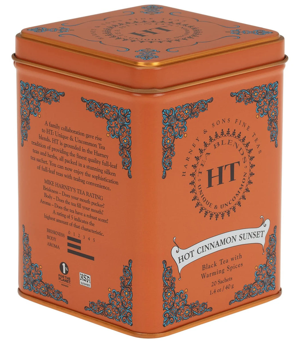 Harney & Sons Hot Cinnamon Sunset, Tin of 20 Sachets – Mill Creek Apiary